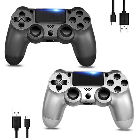 Infisu 2 Packs Wireless Controller For Ps4 Wireless Bluetooth Playstation 4 Controller Remote