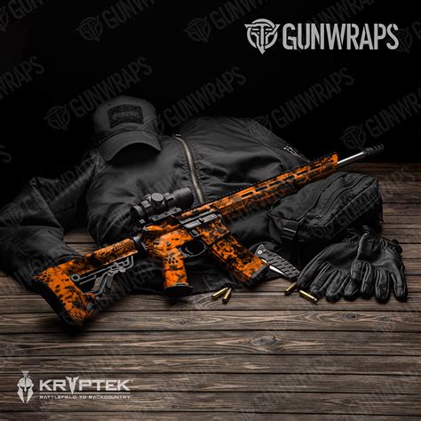 Kryptek Inferno Camo Gun Skin Vinyl Wrap For Ar 15 Free Shipping 39