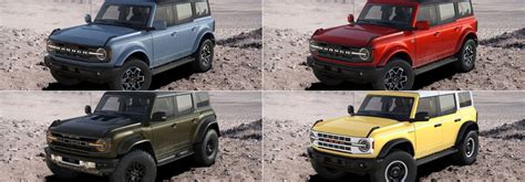 What Are The 2024 Ford Bronco Interior And Exterior Color Options