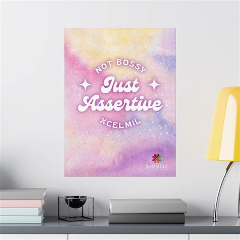 Not Bossy Just Assertive Poster 18 X 24 Etsy