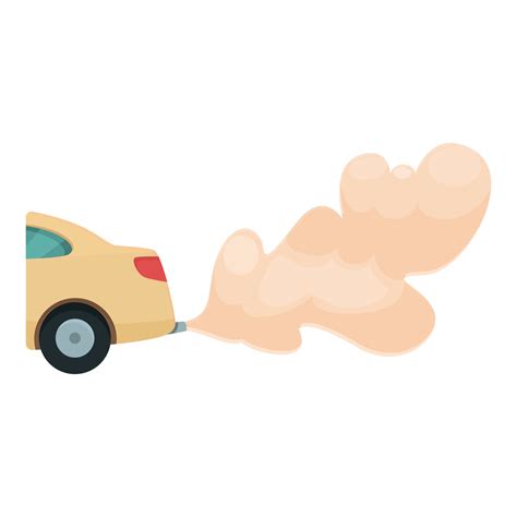 Environment Car Smoke Icon Cartoon Vector Gas Traffic 19946563 Vector