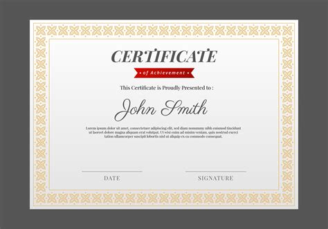 Certificate Of Commendation Vector Art Icons And Graphics For Free