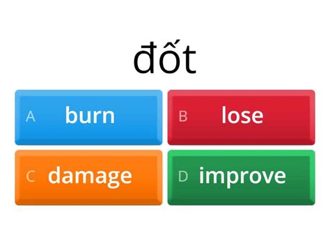 Topic Vocabulary Environment Part 1 Verb Quiz