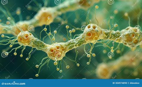 Chlamydophila Pneumoniae Bacteria Under Microscope Ai Generated Stock Illustration