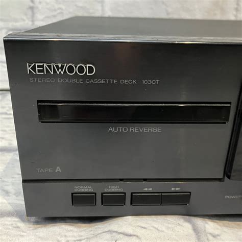 Kenwood 103ct Stereo Double Cassette Deck Cassette Player Evolution Music