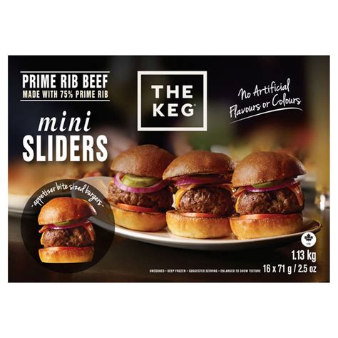 The Keg Prime Rib Beef Mini Sliders 71 G Delivery Or Pickup Near Me