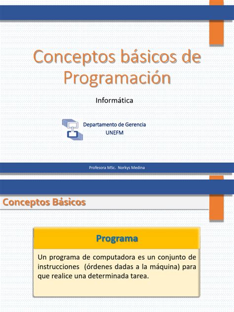 Conceptos Básicos De Programación Pdf Lenguaje De Programación Programa De Computadora