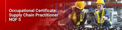 Occupational Certificate Supply Chain Practitioner Level 5 Andebe