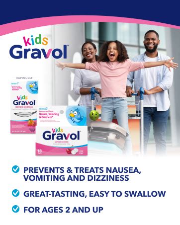 Gravol Motion Sickness Relief And Nausea Prevention Easy