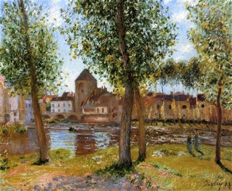Poplars A Moret Sur Loing An August Afternoon 1888 Alfred Sisley
