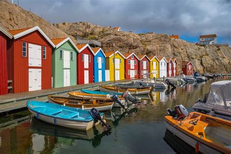 Ritebook Colorful Houses In Smögen West Coast Of Sweden