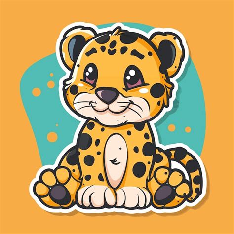 Leopard Vector Cute Premium Ai Generated Vector