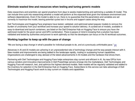 Use Cases Ai Made Easy Unleash The Potential Of Dell Enterprise Hub On Hugging Face Dell