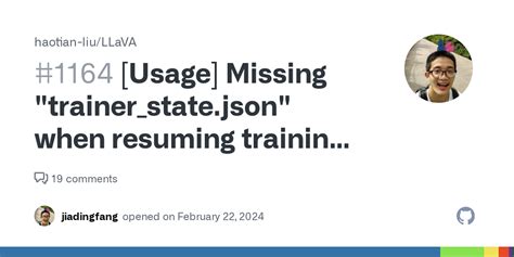 Usage Missing Trainerstatejson When Resuming Training From Saved