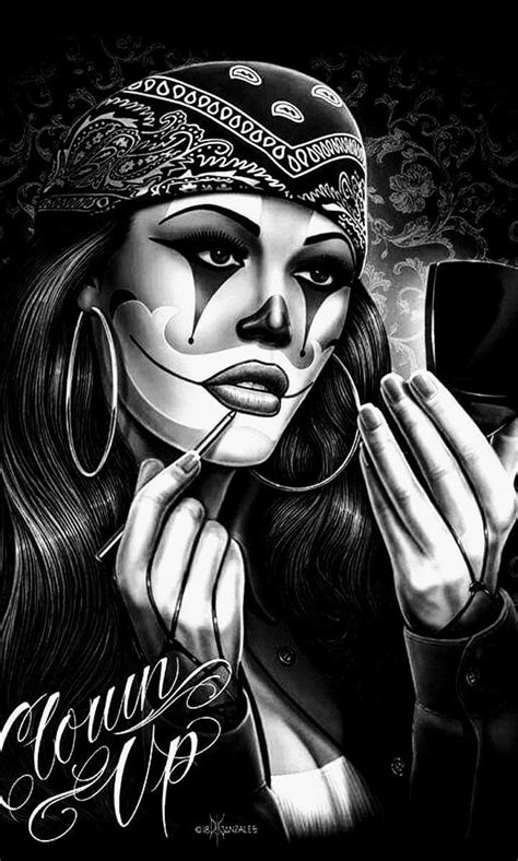 Pin By Dots Esquibel On Clowns Chicano Style Tattoo Chicano Art Og