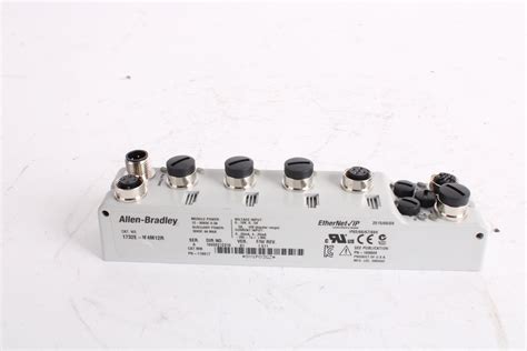 Allen Bradley 1732e If4m12r Armorblock Dual Port Ethernet Ip 4point An