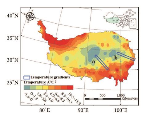 The Typical Environment Gradients Of Four Environmental Factors Across