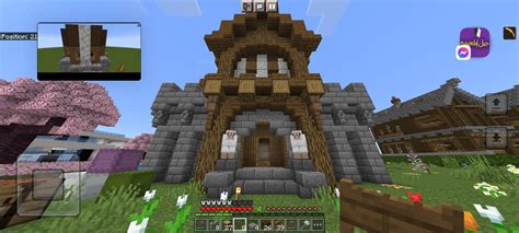 I Was Building A Town Hall For Our Minecraft Smp And These Two Sheep Spawned Here Perfectly