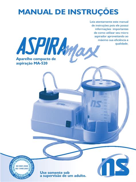 Manual Aspirador Aspiramax Pdf Vácuo Bomba
