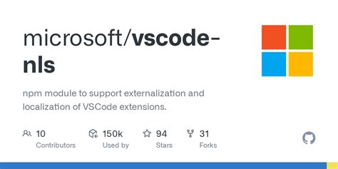 Github Microsoftvscode Nls Npm Module To Support Externalization And Localization Of Vscode