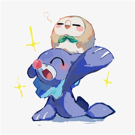 Tweedia 2024 Popplio Rowlet Nintendo Pokemon Commentary Highres