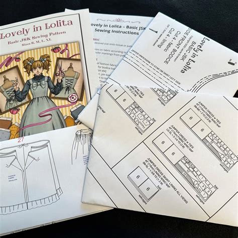 Lolita Basic Jsk Sewing Pattern Etsy