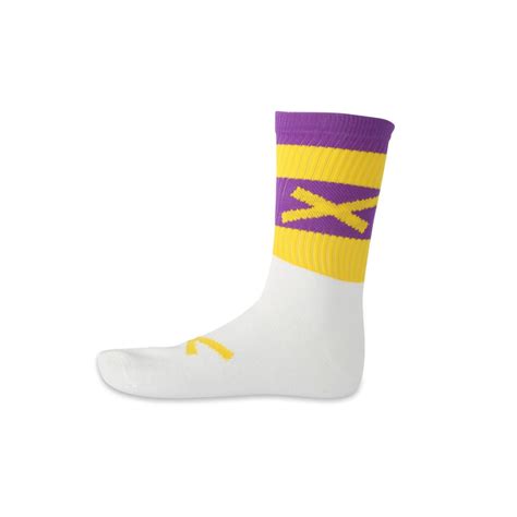 Gaa Hoop Half Sock Purple And Yellow Lar Corbett Sports
