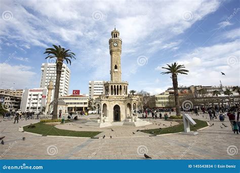 Travel Concept Photo Turkey Izmir Konak Historical Old Clock