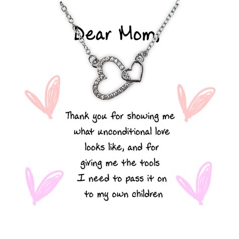 Dear Mom Thank You For Showing Me What Unconditional Love Etsy Uk