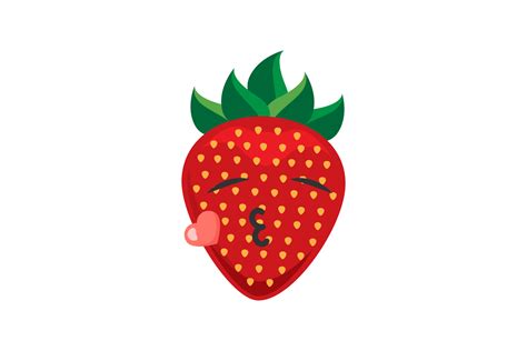 Kawaii Cute Strawberry Drawing Svg Graphic By Ilustrasibena · Creative