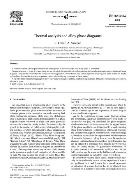 thermal analysis of phase diagrams thermal analysis tool ben