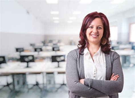 Mujer Profesora Retrato Foto Premium