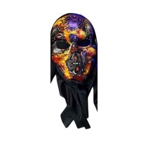 Halloween Scary Skeleton Face Mask Yellowpurple Al4094 Ayoub