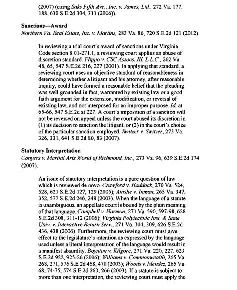Appendix 2 4 Standards Of Review On Appeal—some Examples Vlex United