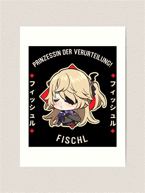 Fischl Chibi Genshin Impact Chibi Style Art Print For Sale By B