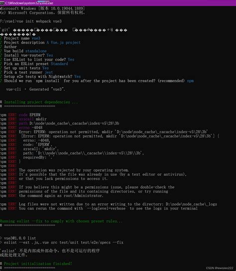 Vue创建项目失败！在创建vue项目时说无法创建null属性 Csdn博客