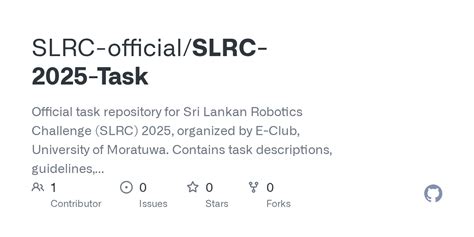 Github Slrc Officialslrc 2025 Task Official Task Repository For Sri Lankan Robotics