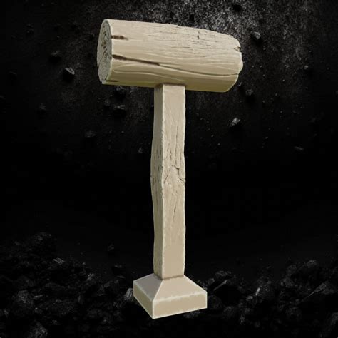 3d Printable Wood Log Sign By Galandirs Pit And Cie