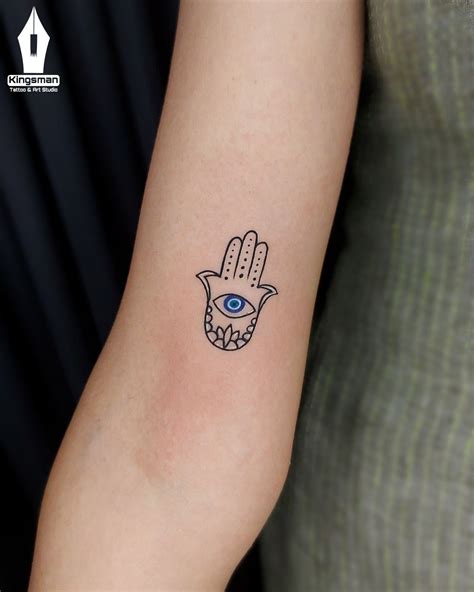 Hamsa With Evil Eye Tattoo Artofit