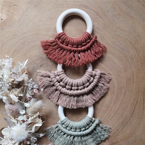 Macrame Napkin Rings Etsy