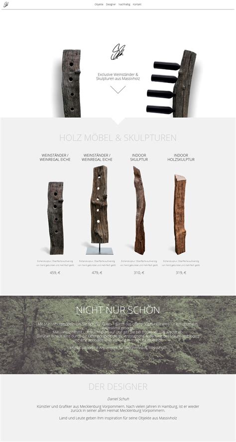 Daniel Schuh One Page Website Award