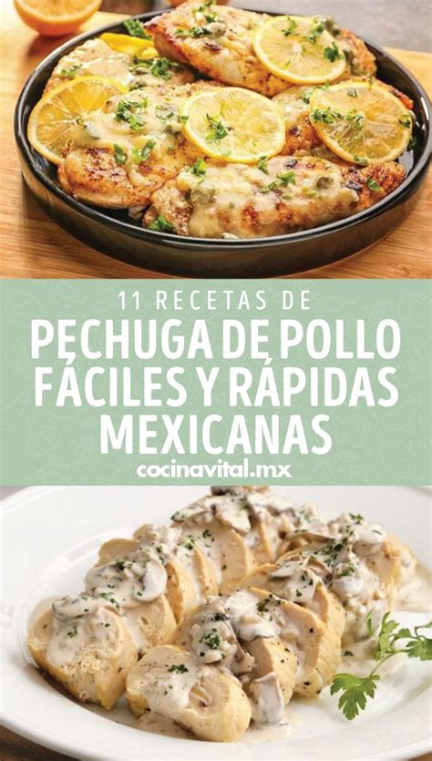 11 Recetas De Pechuga De Pollo Fáciles Y Rápidas Recetas De Pechuga