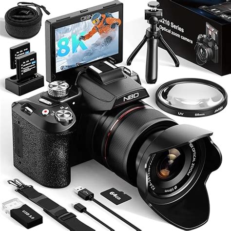 Nbd 8k Digital Cameras For Photography64mp Vlogging