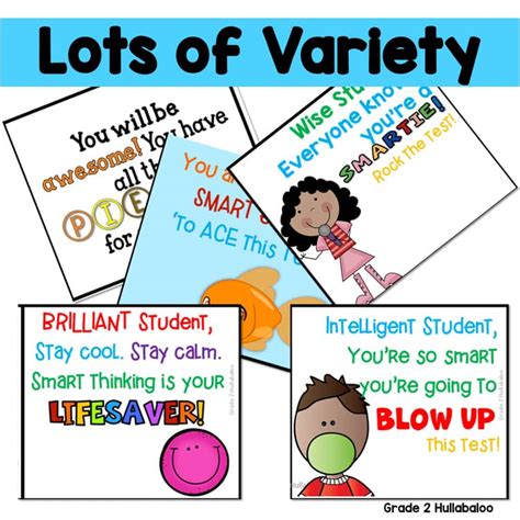 Motivational Candy Test Notes By Grade 2 Hullabaloo Tpt