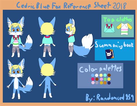 Cedric Blue Fox Reference Sheet 2018 By Randomced859
