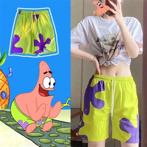 M 5xl Unisex Patrick Pants Patrick Star And Spongebob Summer Beach Short Pants Lovely Cartoon