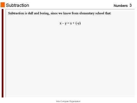 Twos Complement Operations Numbers 1 Negating A Twos