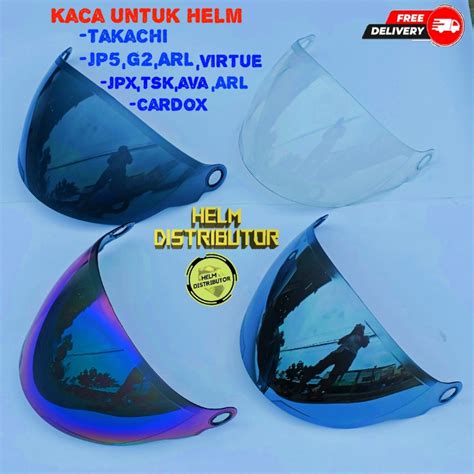 Jual Kaca Helm Visor Helm Takachi Jp5 Dll Cod Shopee Indonesia
