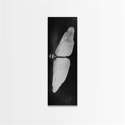 Dragonfly Wings Macro Nature Insect Print Detailed Bug Art Minimali