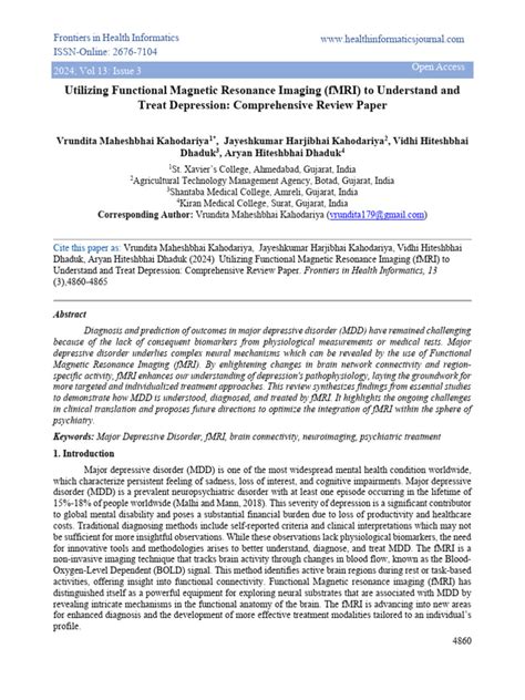 Utilizing Functional Magnetic Resonance Imaging Fmri To Understand